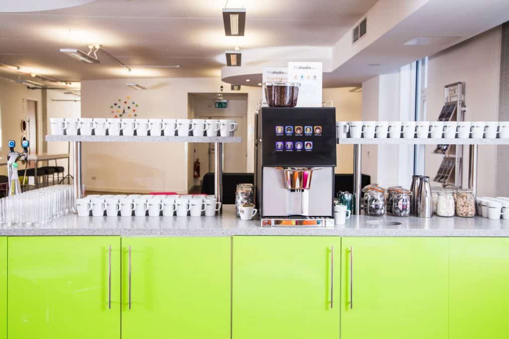 the studio venues meetings and events space Manchester refreshment area ...